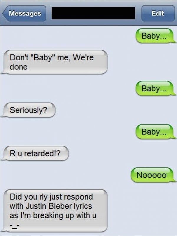 20 Break-Up Texts That Will Make You Want To Stay Single For Eternity ...