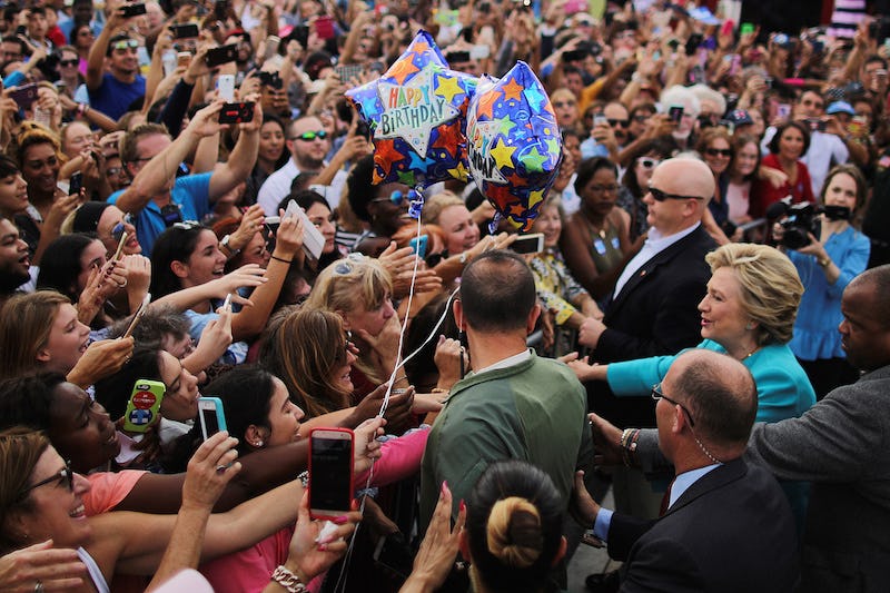 Hillary Clinton Celebrates Her 69th Birthday With Florida Rallies