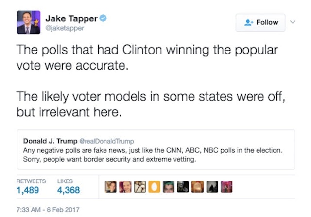 Trump Calls 'Negative' Polls 'Fake News' On Twitter