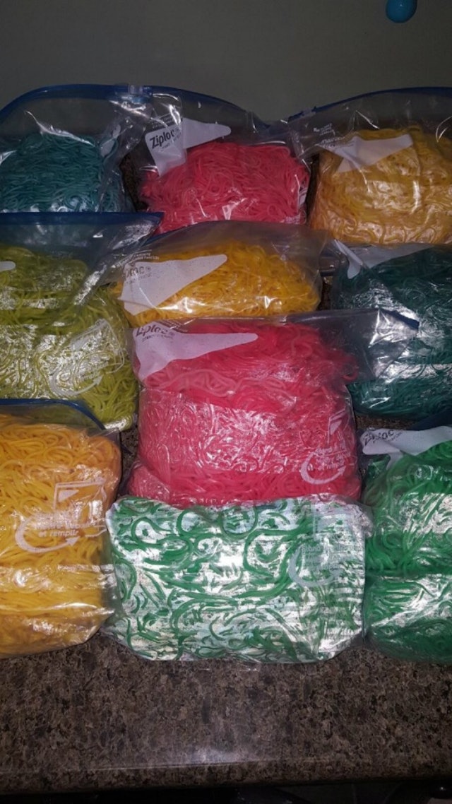 Woman Gave Her Grandson A Bath Full Of Rainbow Spaghetti