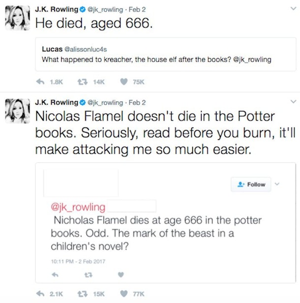 Best JK Rowling Tweets Of 2017