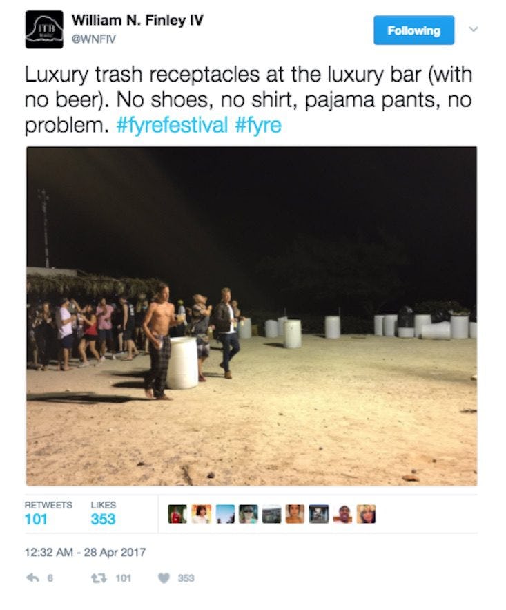 Tweets Show Fyre Festival Turn Into A Disaster