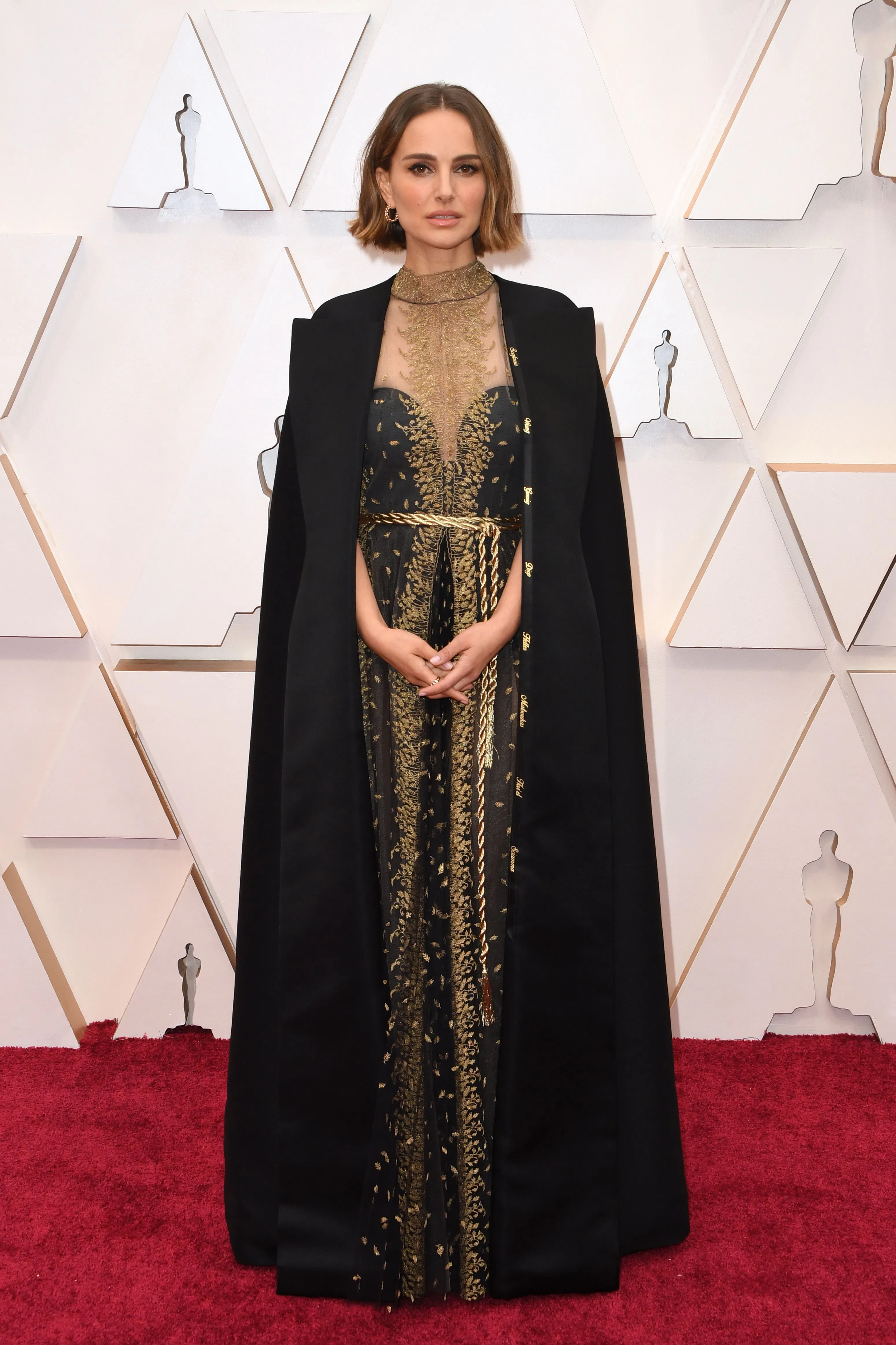 Natalie Portman's 2020 Oscars Cape Is Embroidered With These Very ...
