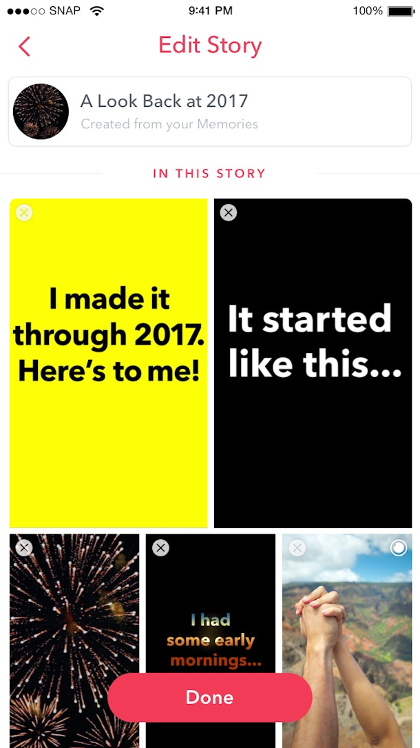 How To Edit Your 2017 Snapchat Memories Story So You Can Pick Choose how-to-edit-your-2017-snapchat-memories-story-so-you-can-pick-choose