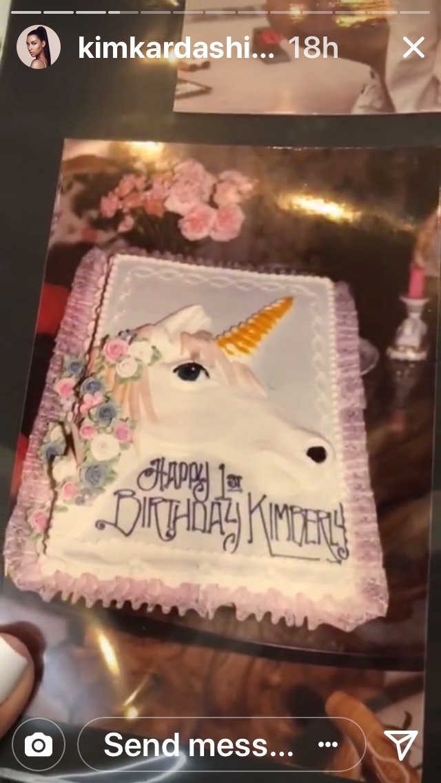 Kim Kardashian's First Birthday Cake Is Everything You'd Think It Would ...