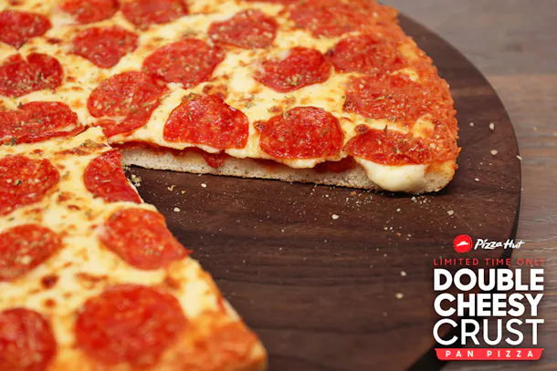 Pizza Hut's Double Cheesy Crust Pan Pizza Is Here & It's A Cheese-Lover ...
