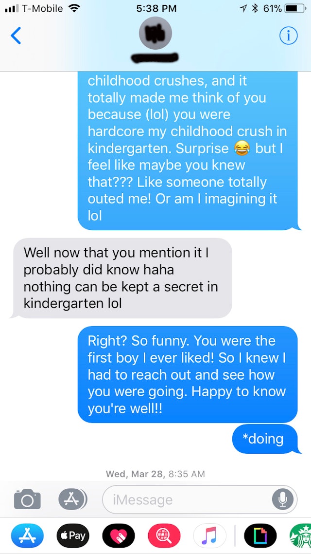 Talking To My Childhood Crush For The First Time In 16 Years Was So ...