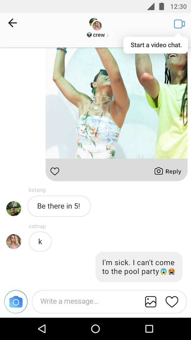 Here's How To Use Video Chat On Instagram Direct To Call Your Friends ...