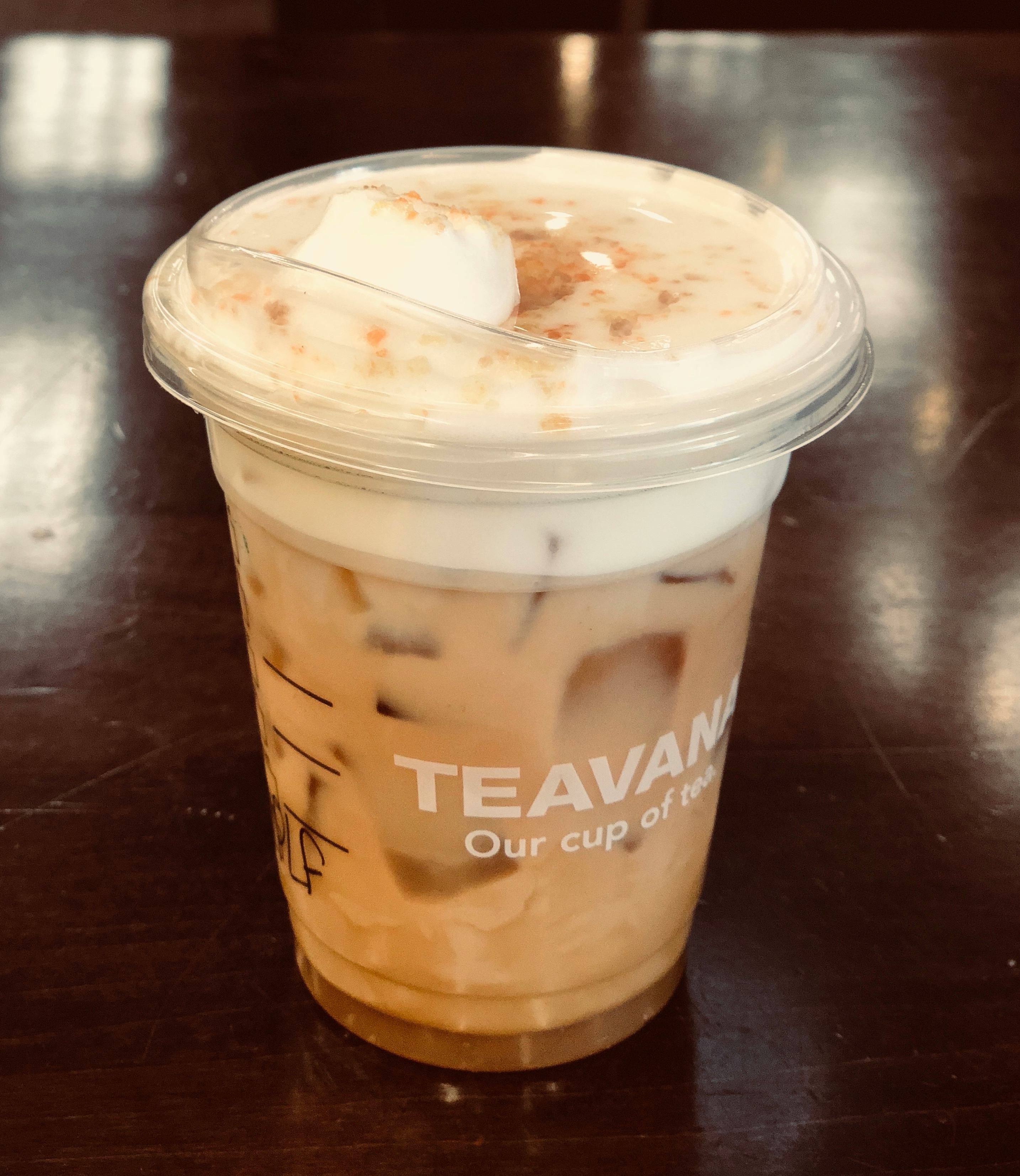 Starbucks' Iced Maple Pecan Latte With Cold Foam Tastes Similar To The ...