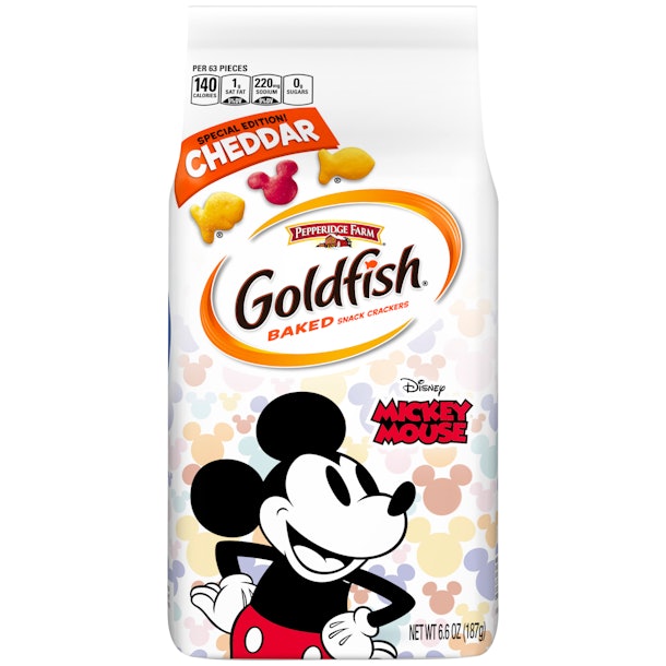 These Mickey Mouse Goldfish Crackers Shaped Like Mickey Ears Are ...