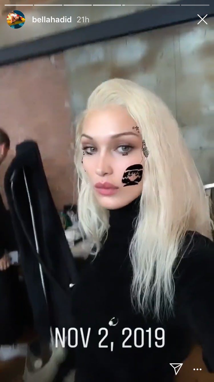 Bella Hadid's New Blonde Hair Will Give You Frostbite