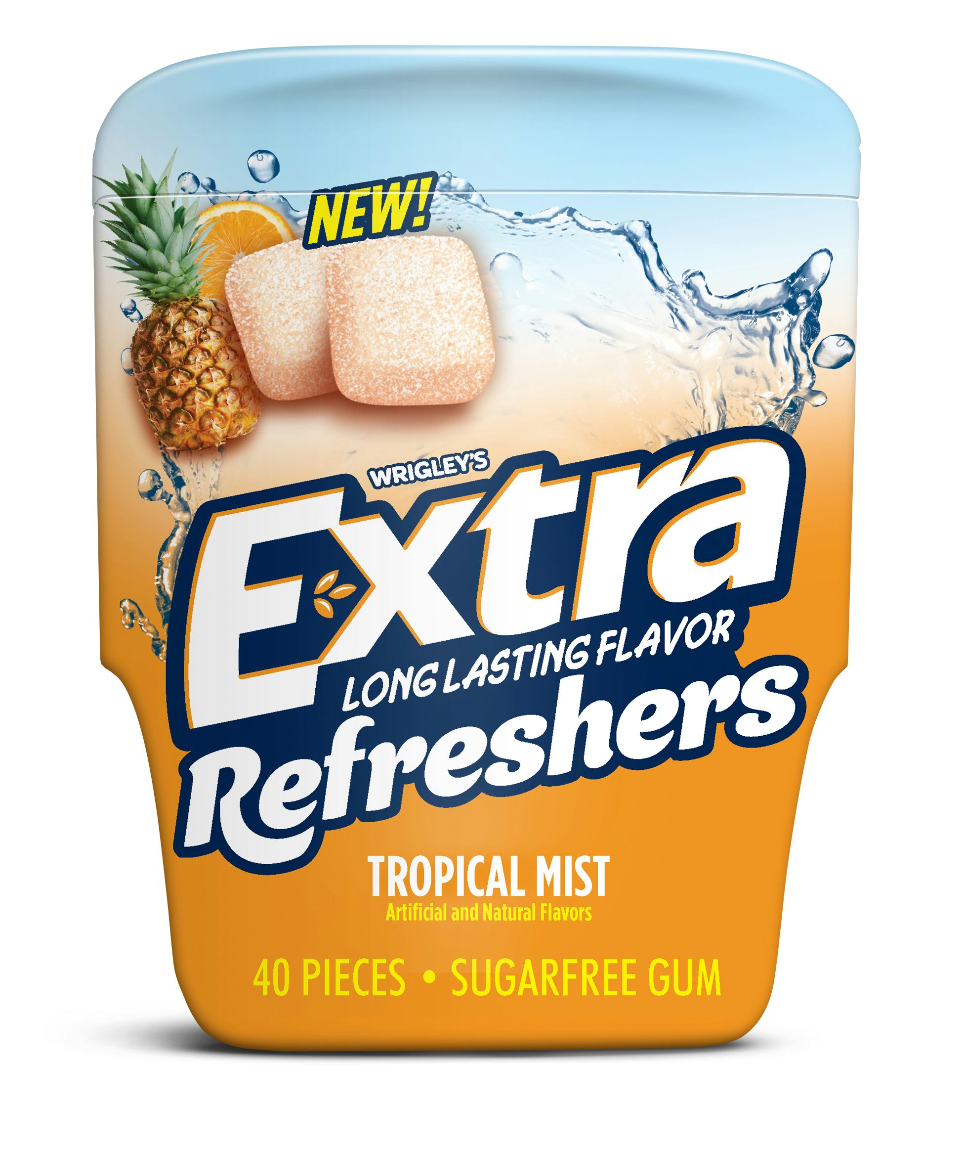 This New Extra Refreshers Gum Features A Tropical Mist Flavor With A ...